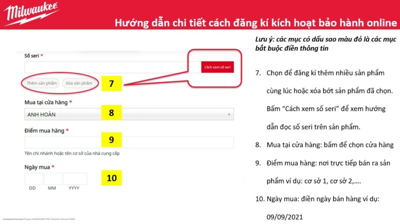 Warranty Registration - Milwaukee Tool Vietnam